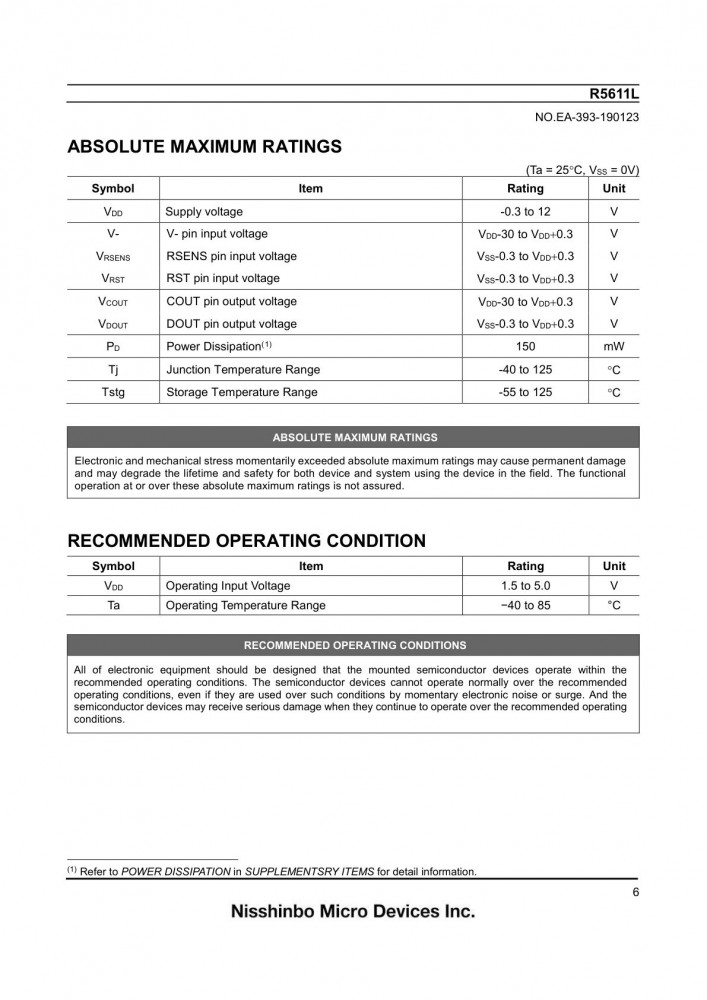 R5611L datasheet page 6