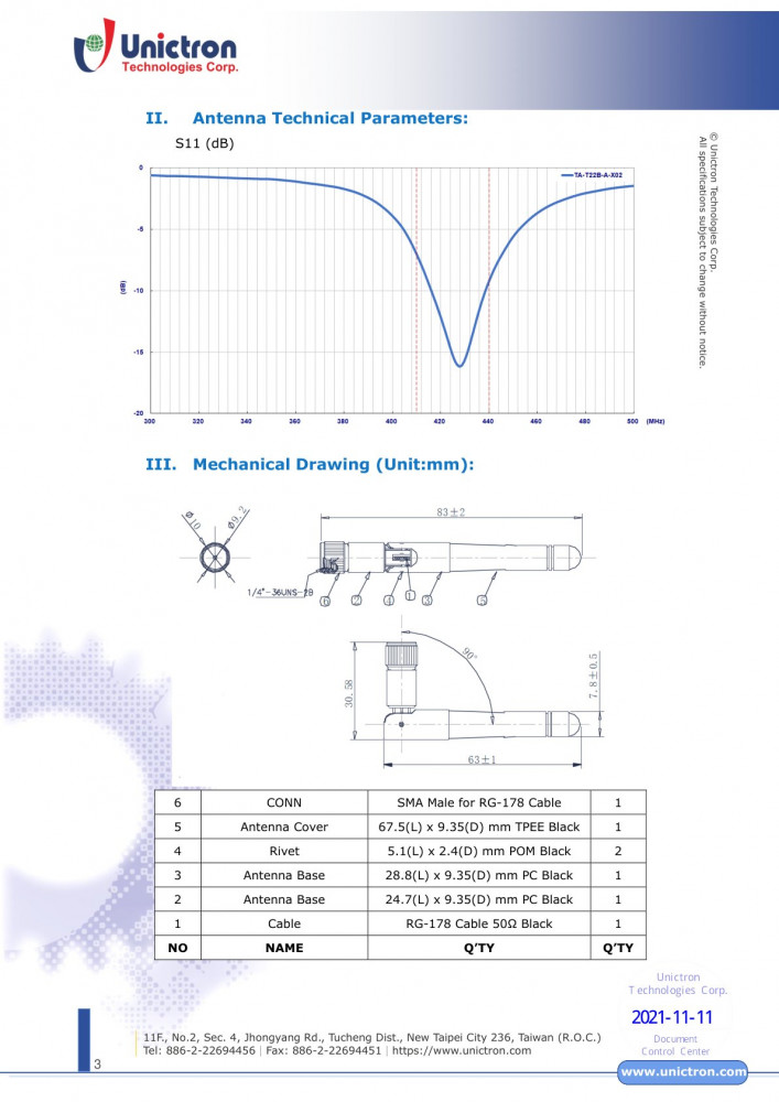 TA-T22B-A-X02 mechanical drawing and components, page 3