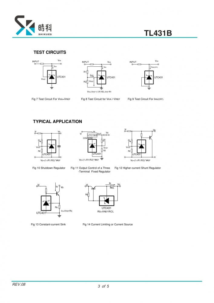 TL431B datasheet page 3