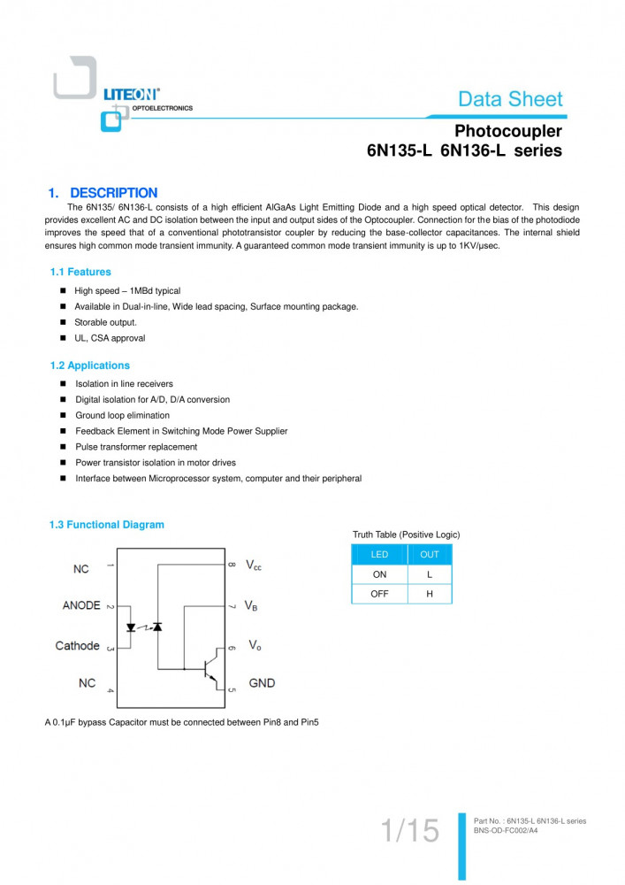 6N135-L datasheet page 2