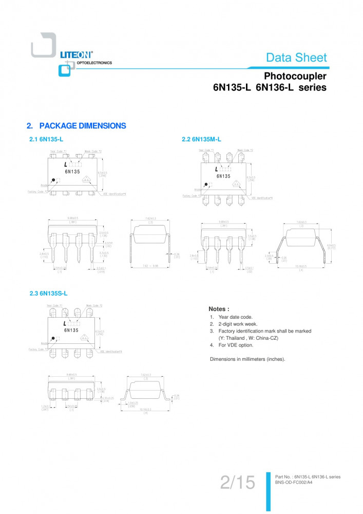 6N135-L datasheet page 3