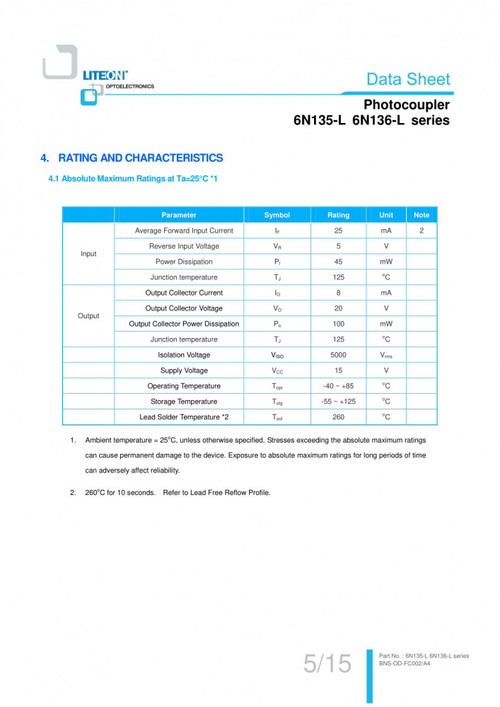 6N135-L datasheet page 6