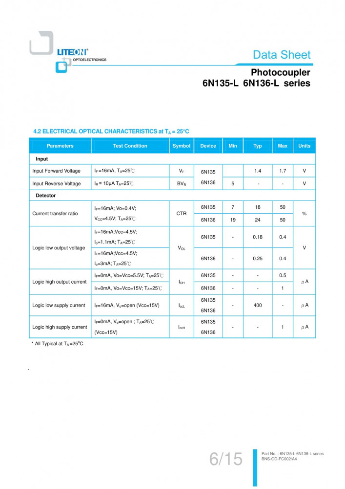 6N135-L datasheet page 7