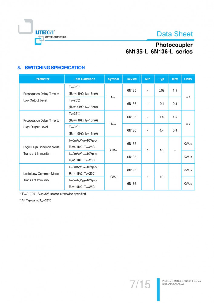 6N135-L datasheet page 8
