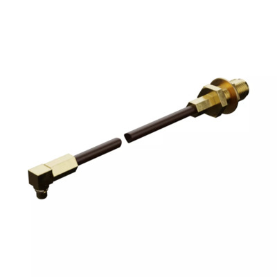 MMCX Right-Angle Plug to SMA Straight Bulkhead Jack on RG-316 Cable, 127.00mm Length, 50 Ohms for sale