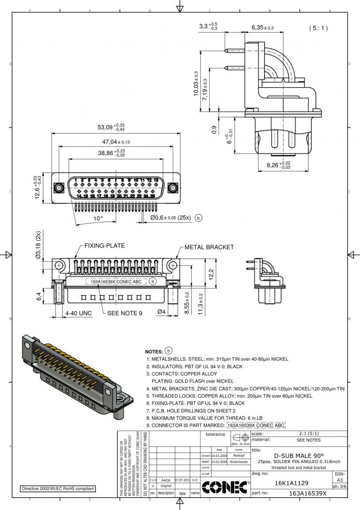 CONEC 163A16539X drawing page 3