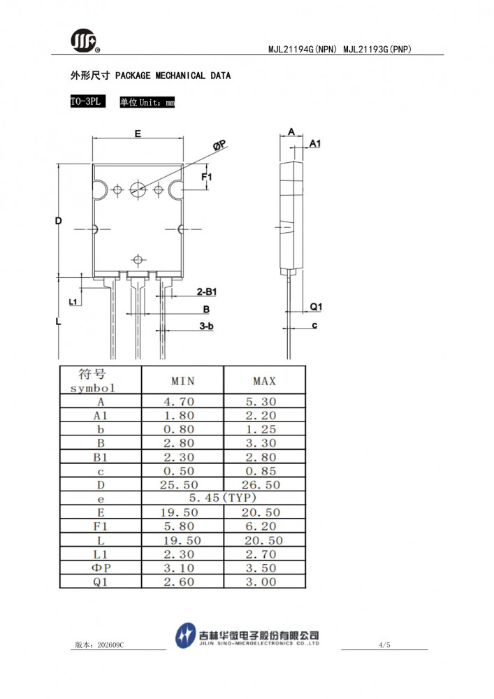 MJL21193G datasheet page 4