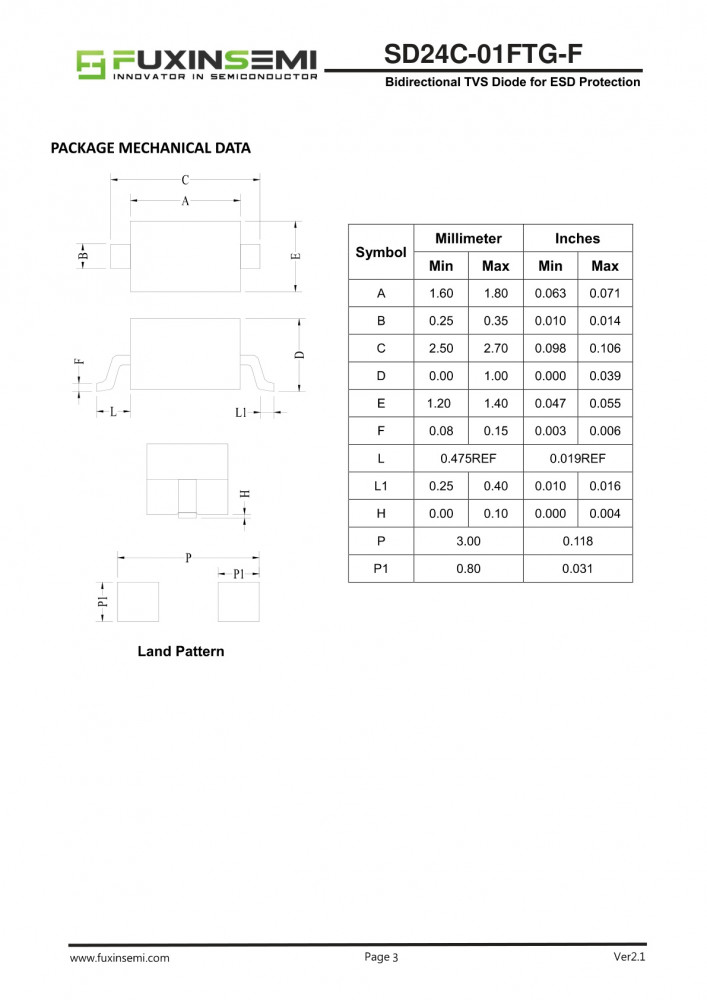 SD24C-01FTG-F datasheet page 3