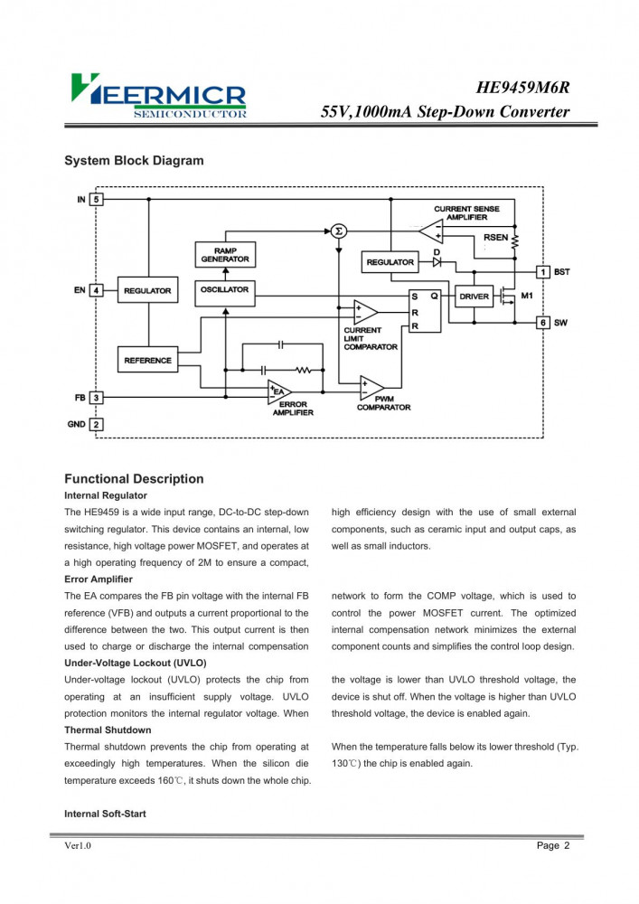 HE9459M6R datasheet page 2