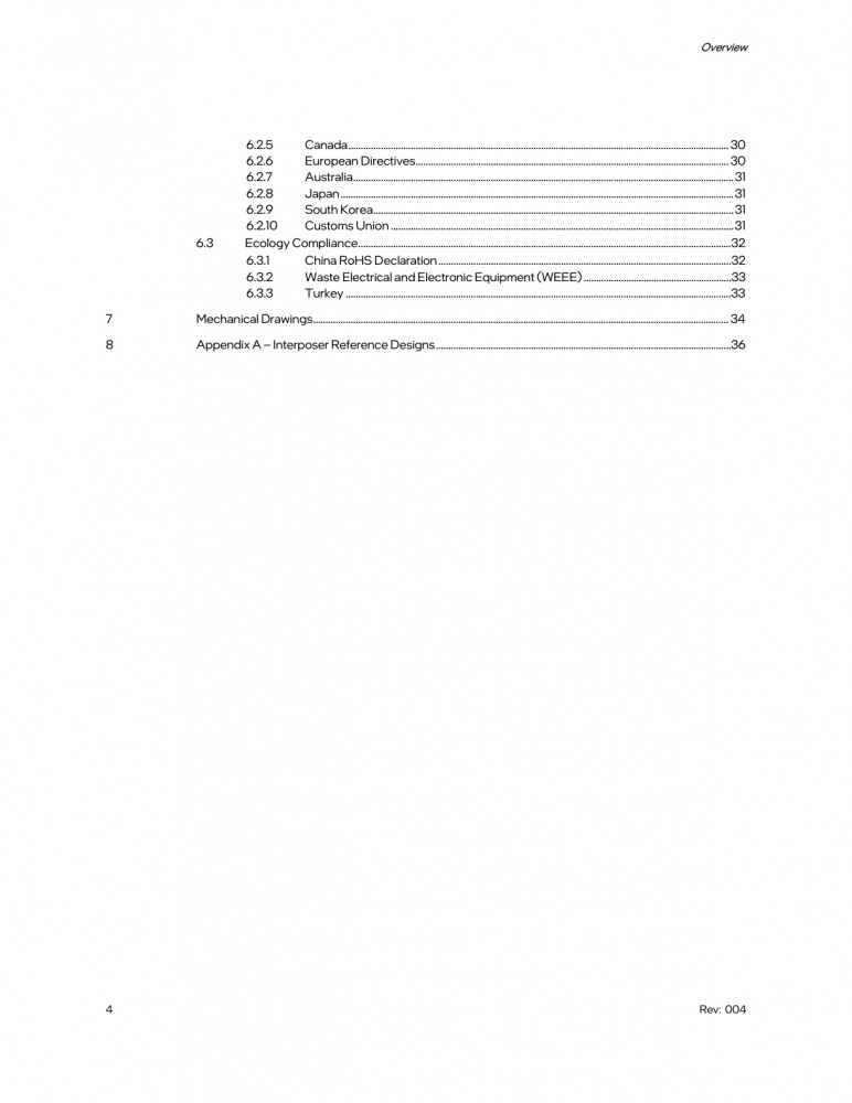 Intel RealSense ID datasheet page 4