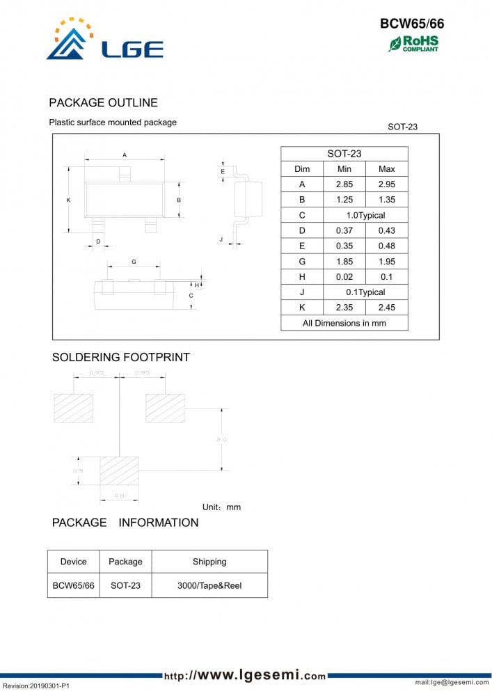 LGE BCW66H datasheet page 4