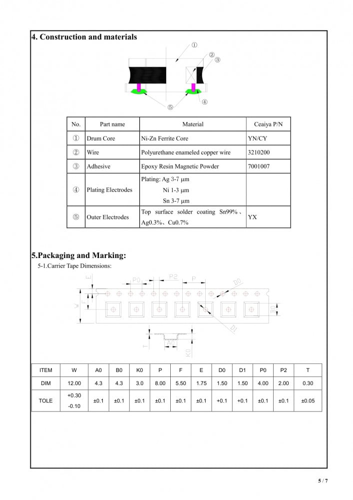 CR4026 series specification sheet page 5