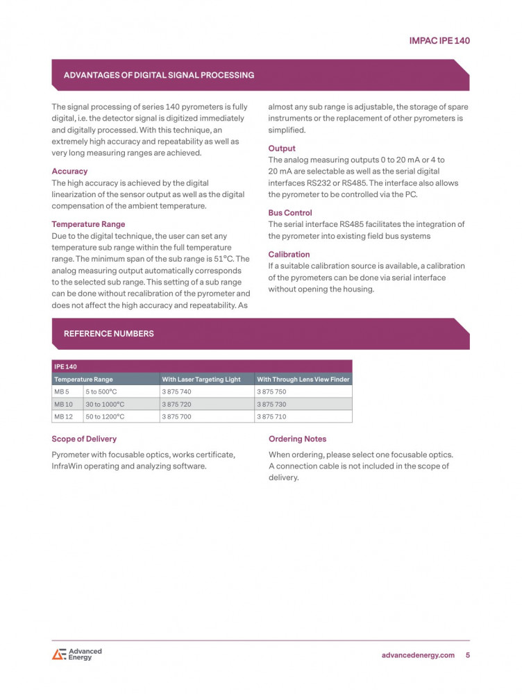 IMPAC IPE 140 document page 5