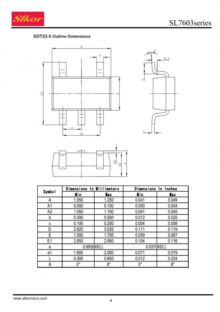 SL7603 datasheet page 9