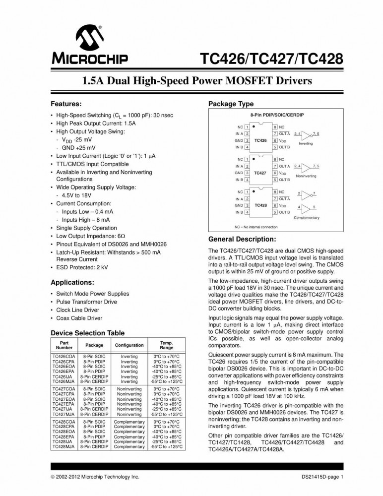 TC426 document page 1