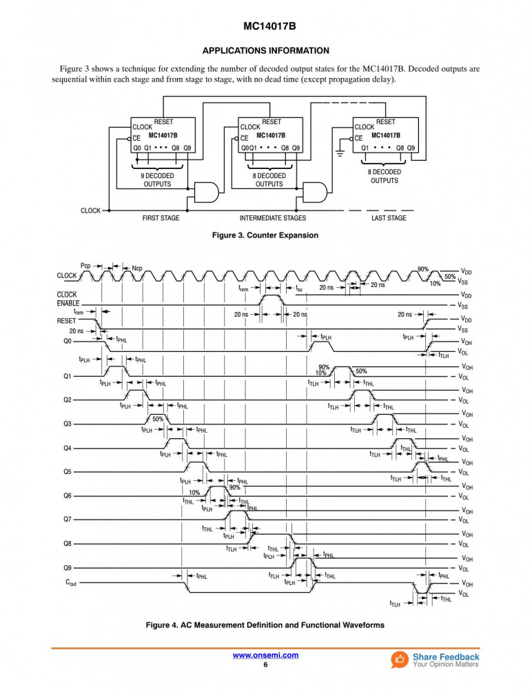 MC14017B technical document page 6