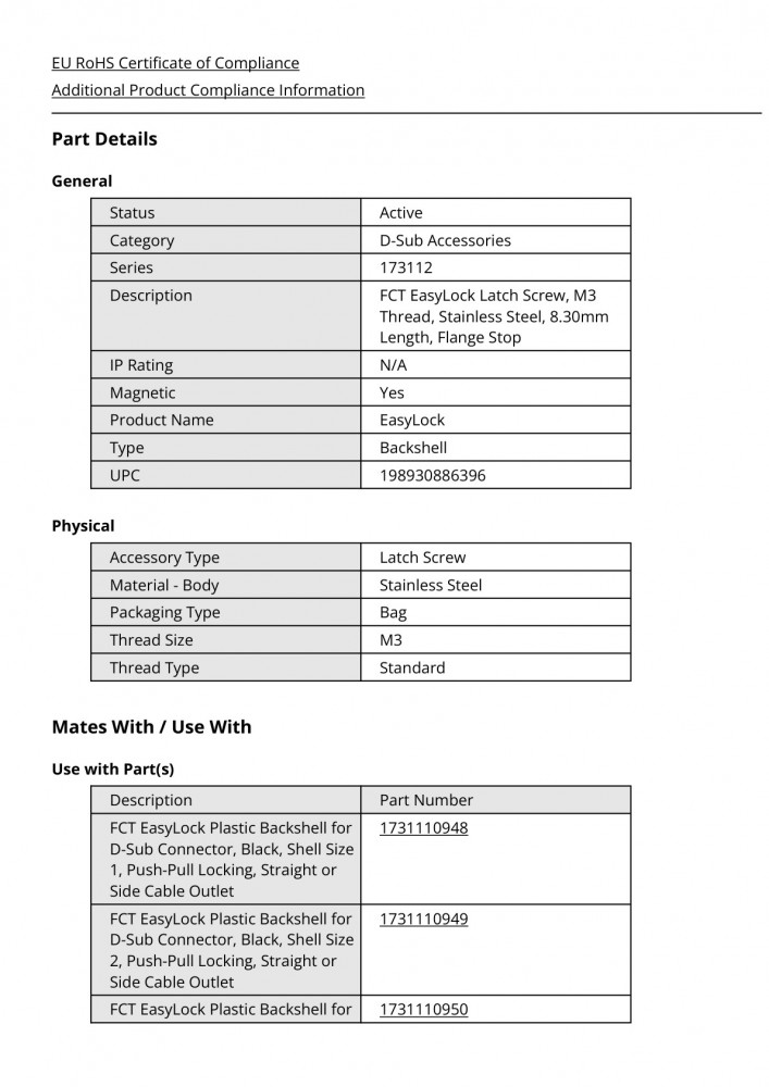 MOLEX 1731121926 drawing preview, page 2