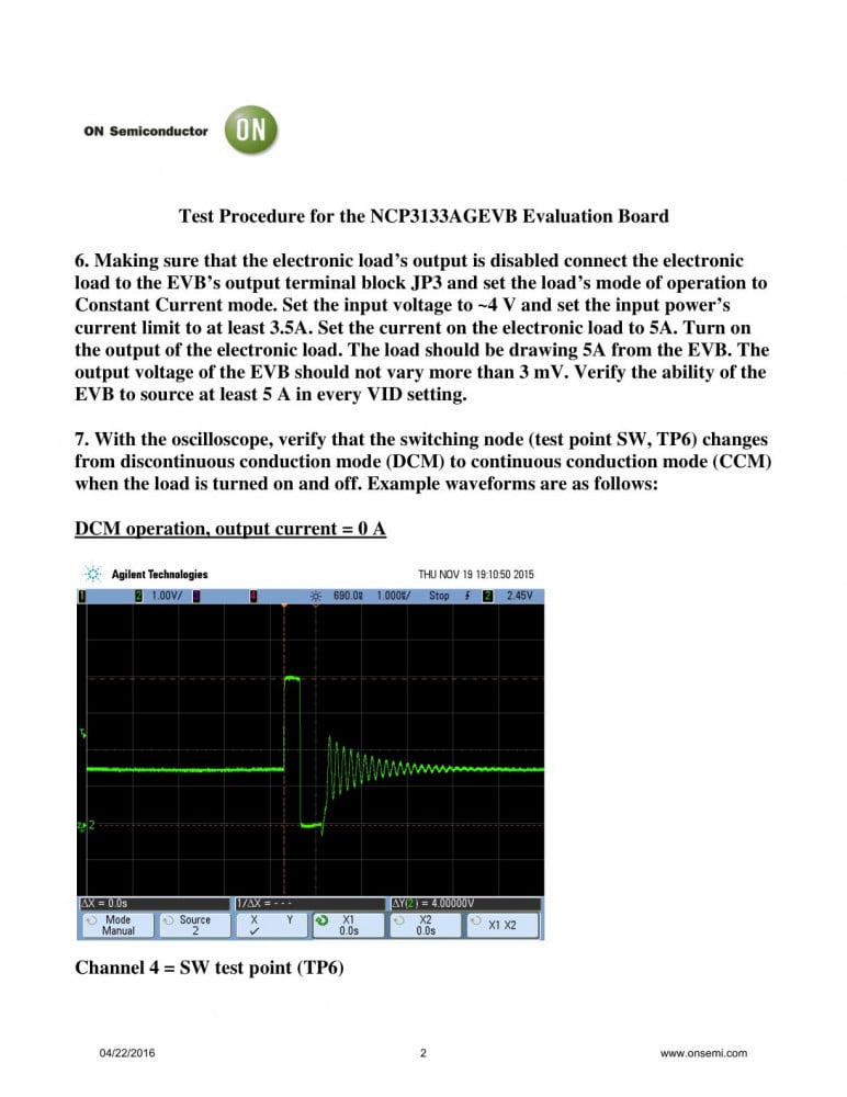 NCP3135GEVB technical document page 2