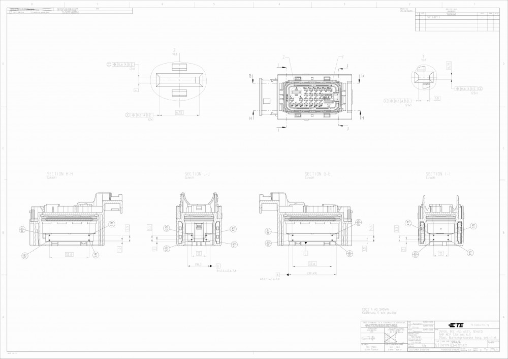 DEUTSCH 1-2328352-2 technical drawing page 2
