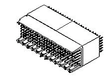 HDM Board-to-Board Stacking Header, High Rise Vertical, Press-Fit, Open End Option, 72 Circuits, Stack Height 15.05mm for sale
