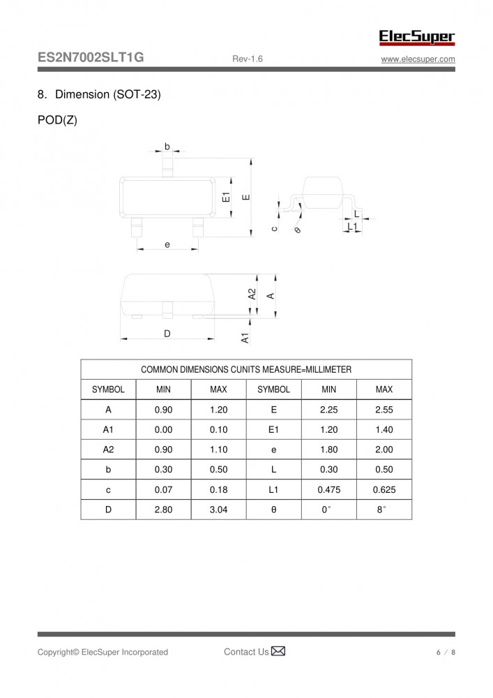 ES2N7002SLT1G datasheet page 6