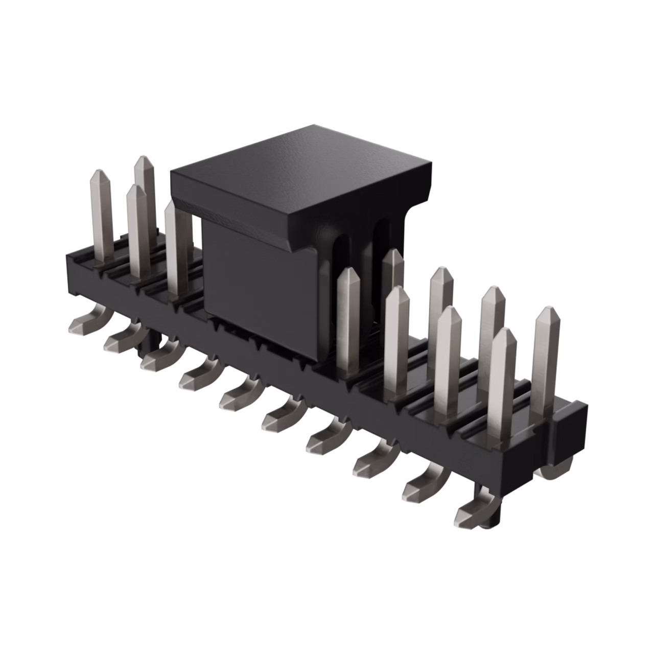 Milli-Grid Header, Vertical, Surface Mount, 20 Circuits, 2.54µm Tin (Sn) Plating, Mating Pin Length 3.20mm, with Cap and Pegs, Tape and Reel, Lead-Free for sale