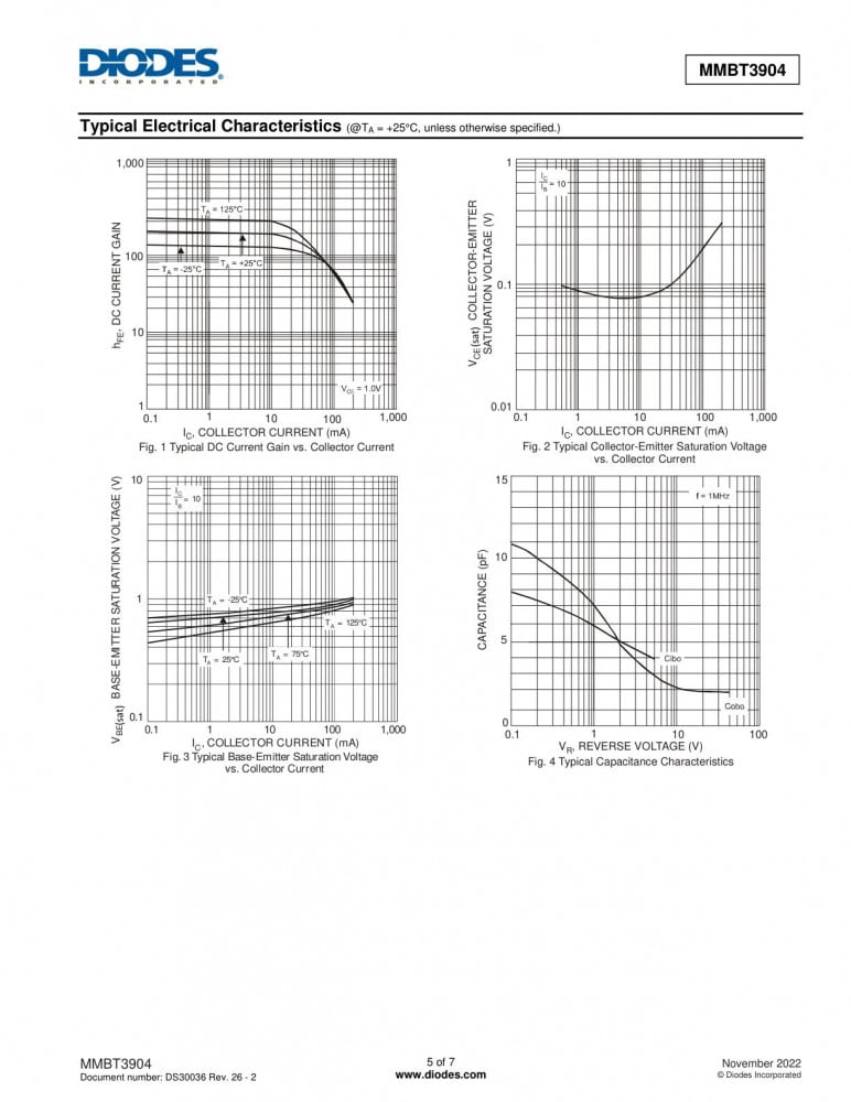 MMBT3904-7-F datasheet page 5