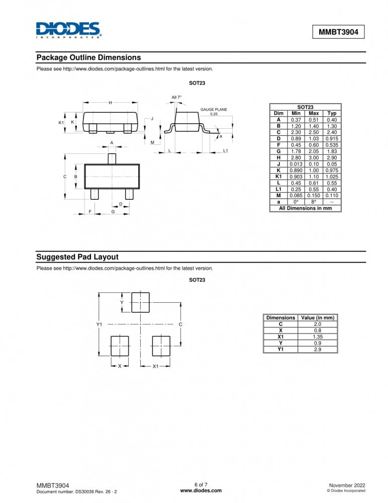 MMBT3904-7-F datasheet page 6