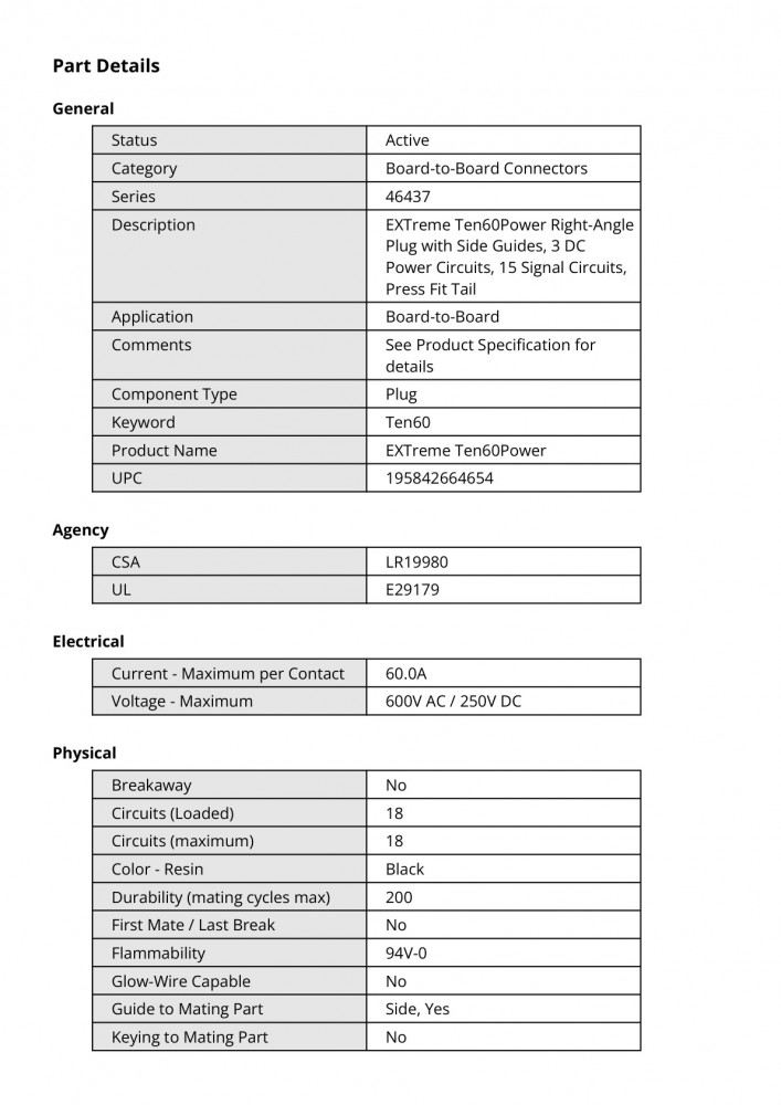 MOLEX 464379313 product document image, page 2