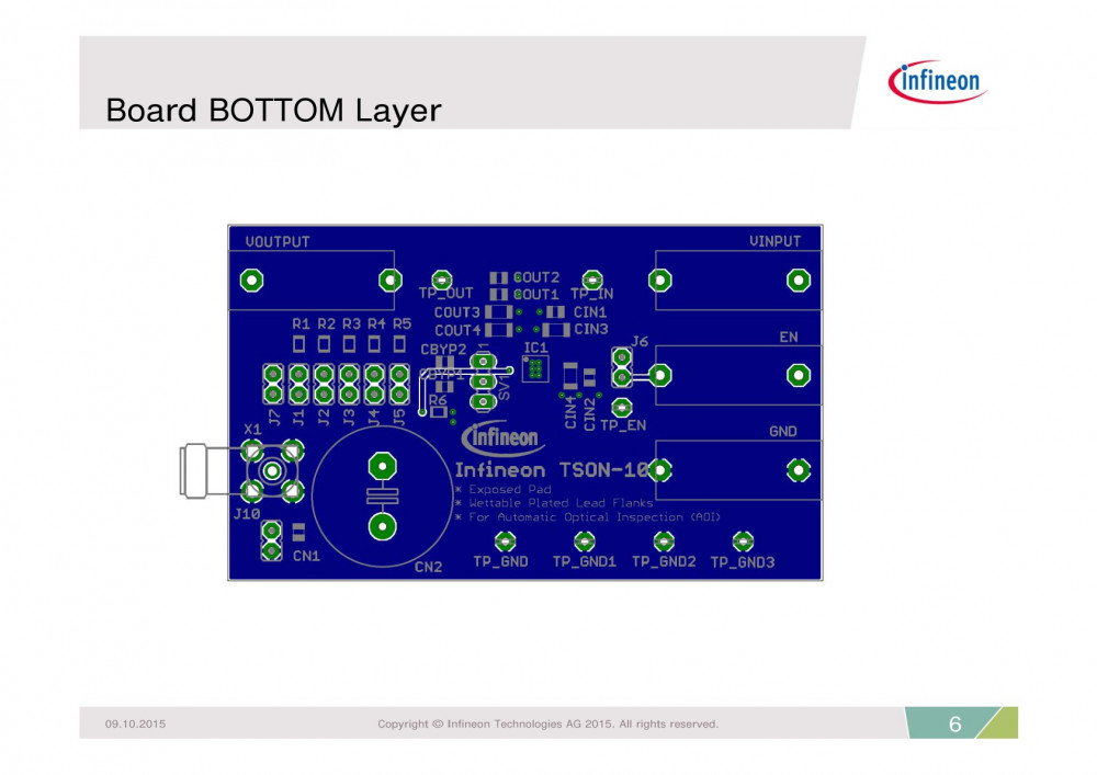 TLS205B0LDV evaluation board guide page 6
