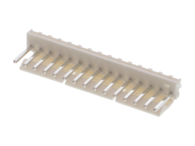 KK 396 Header, Right-Angle, without Peg, 5 Circuits, Tin (Sn) Plating