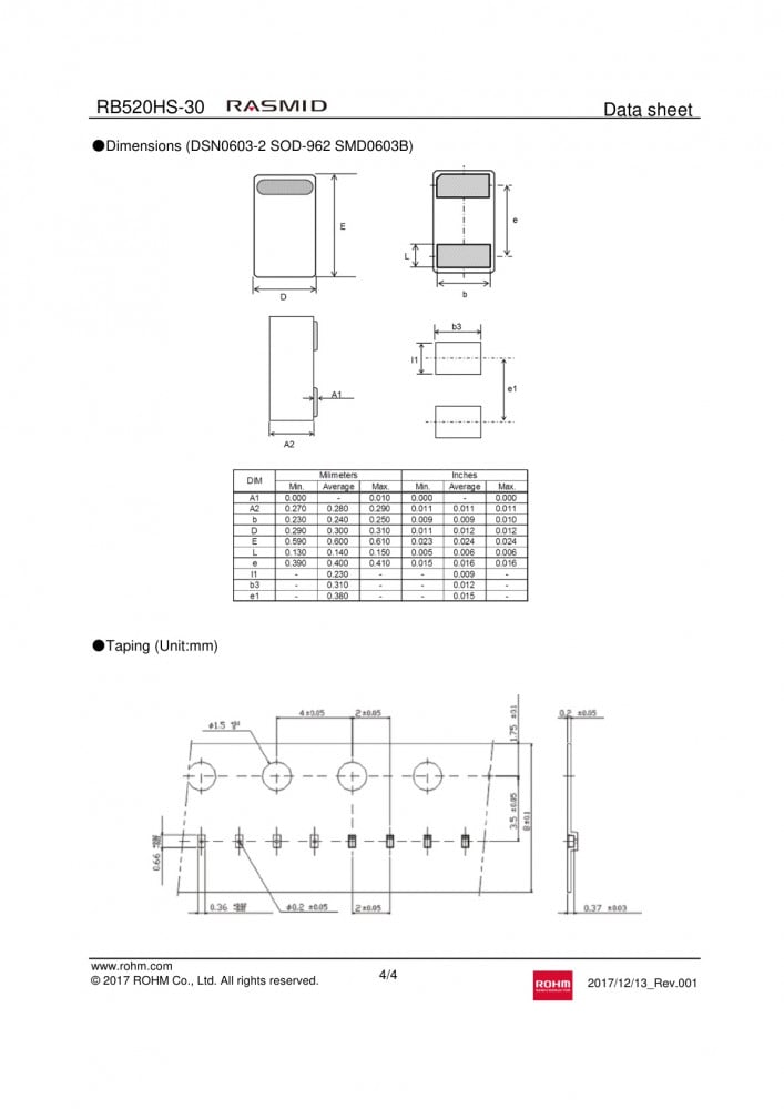 RB520HS-30T15R datasheet page 4