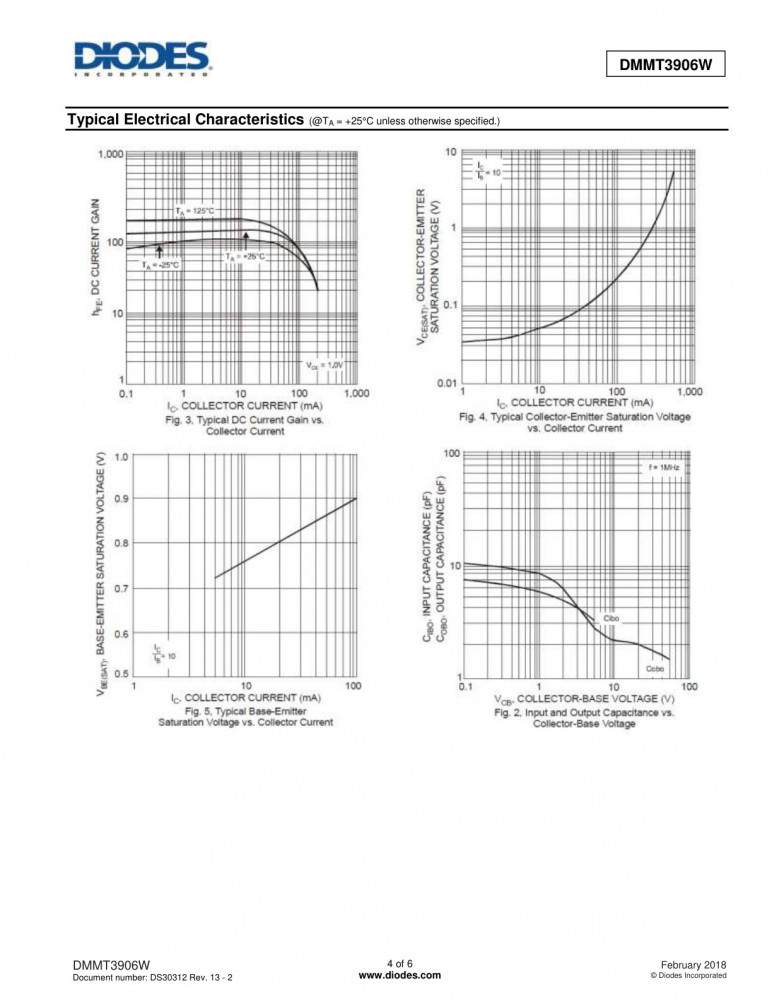 DMMT3906W-7-F datasheet page 4