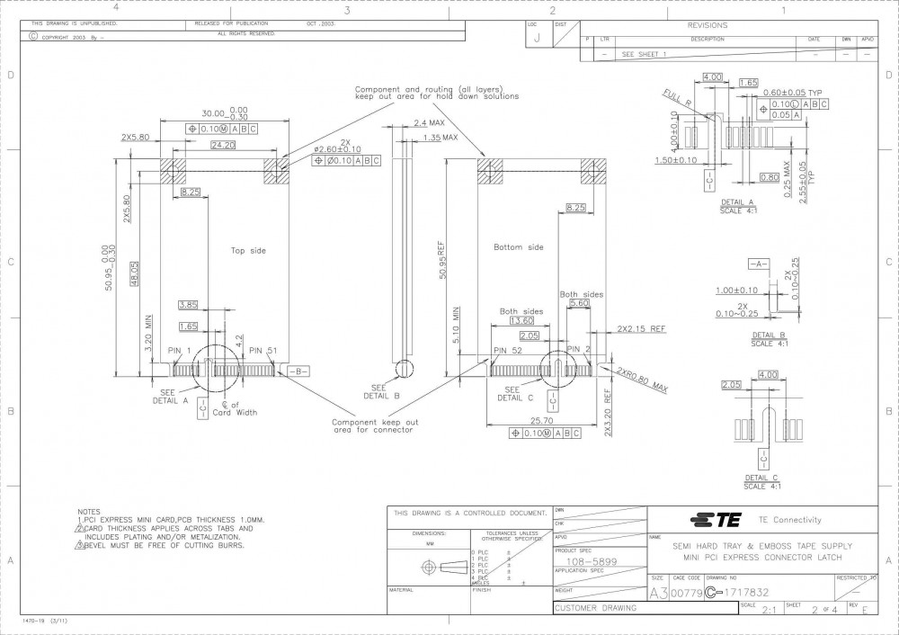 TE Connectivity 1717832-2 technical drawing page 2