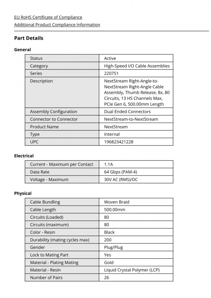 MOLEX 2207512011 drawing preview, page 2