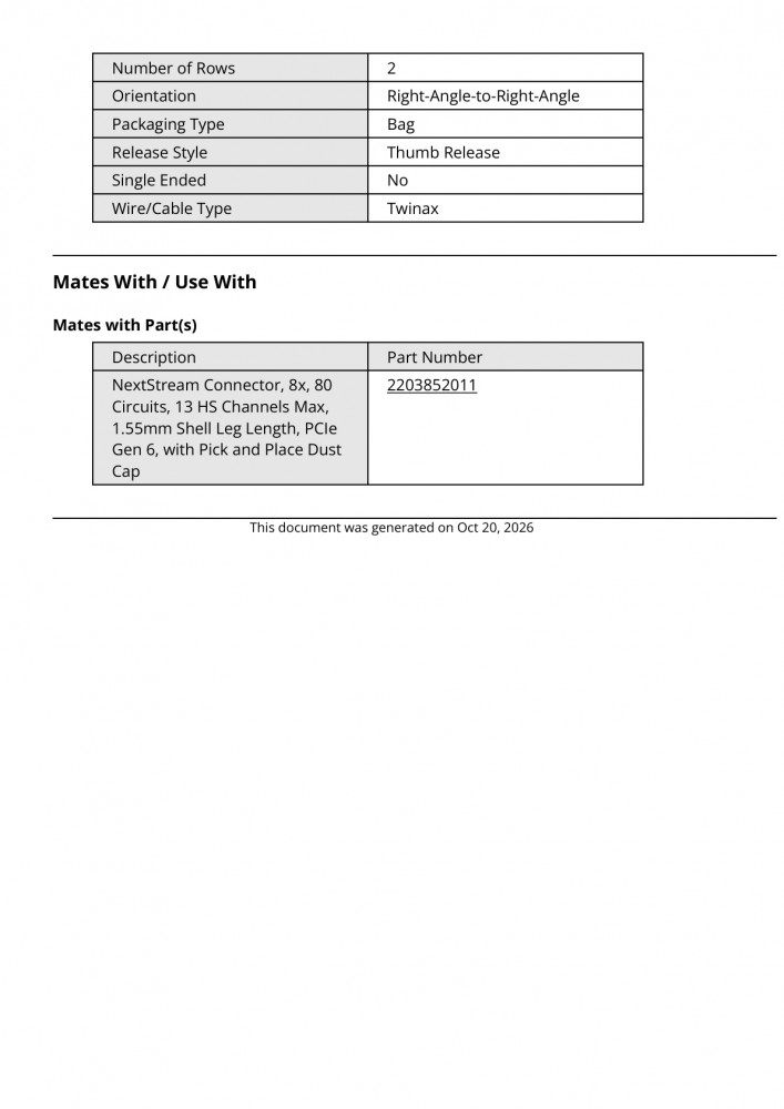 MOLEX 2207512011 drawing preview, page 3