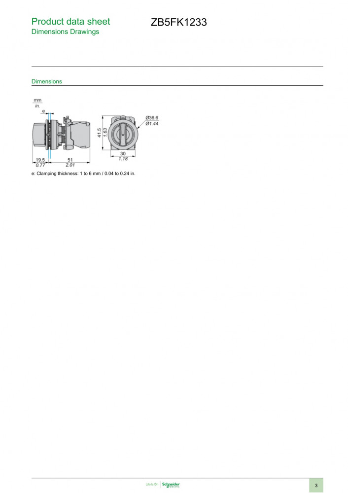 ZB5FK1233 technical document page 3