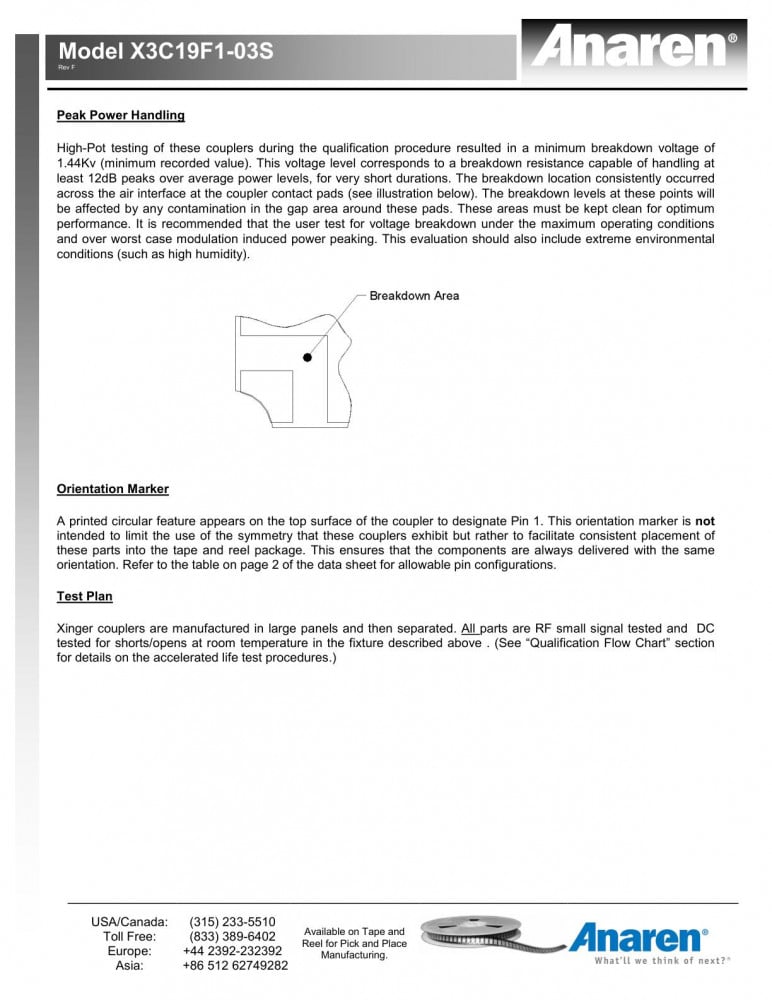 X3C19F1-03S datasheet page 10