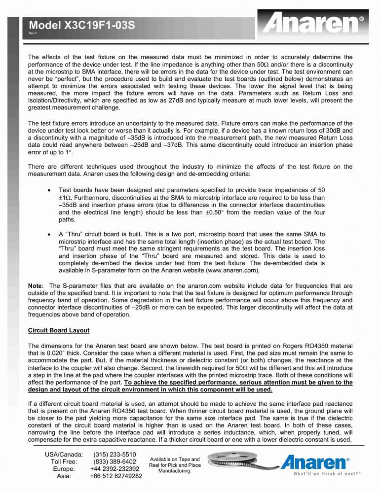 X3C19F1-03S datasheet page 8