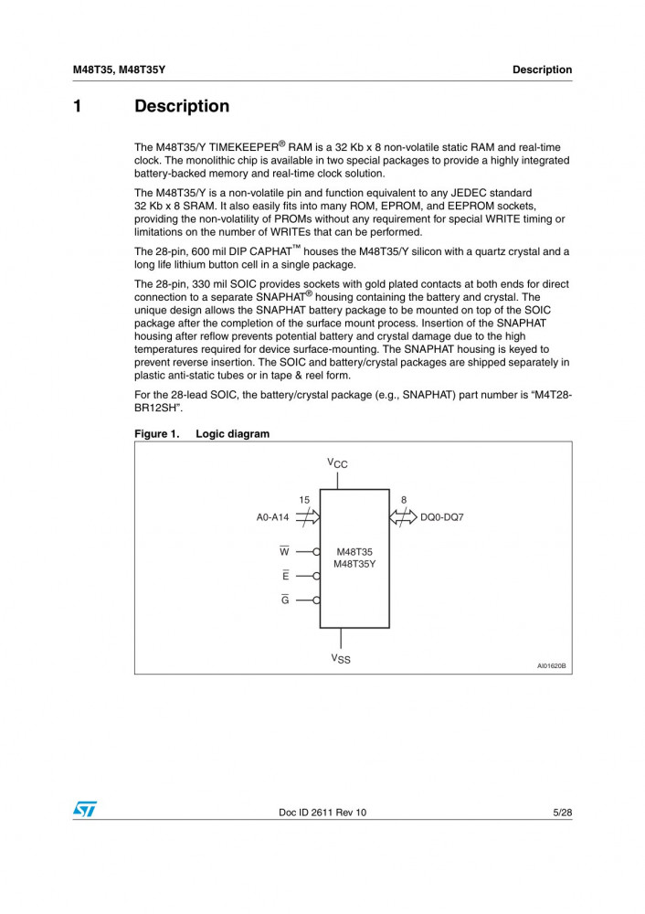 M48T35Y datasheet page 5