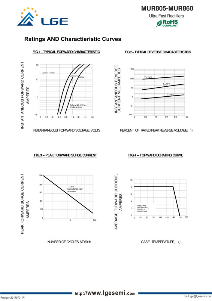 LGE MUR820 datasheet page 2