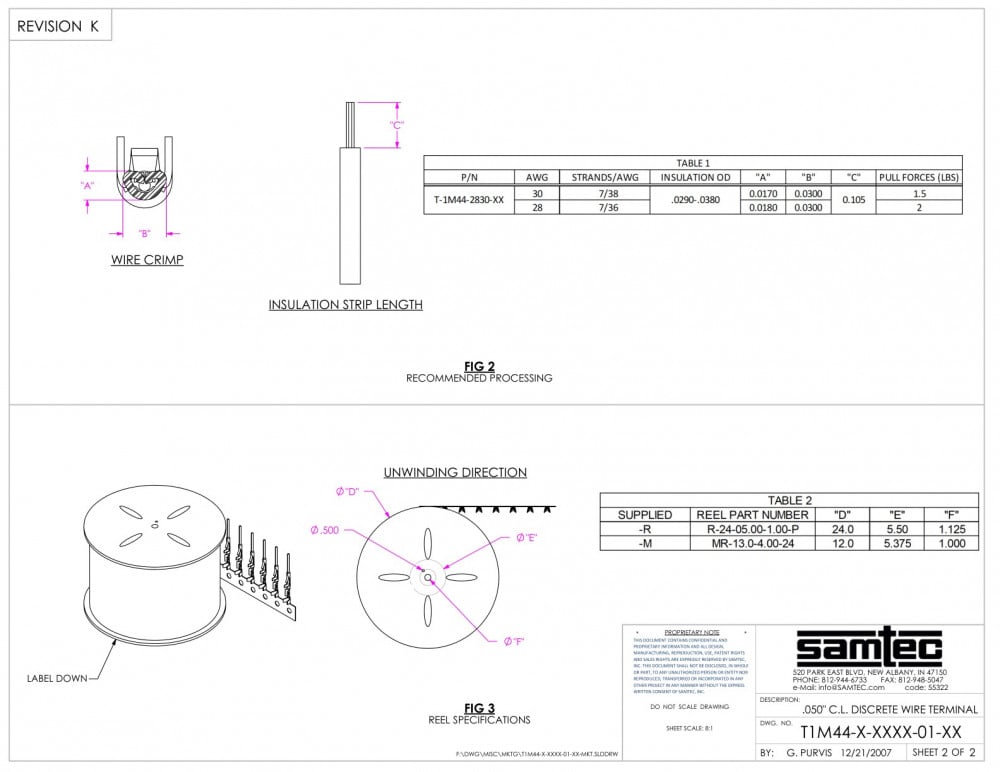 Samtec T1M44 drawing page 2