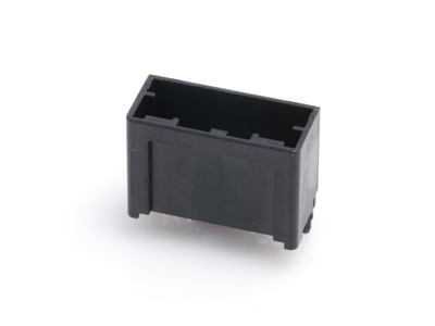 Mini50 Unsealed Vertical Header, UL 94 HB, Dual Row, 24 Circuit, Polarization Option C, Dark Gray, Tube