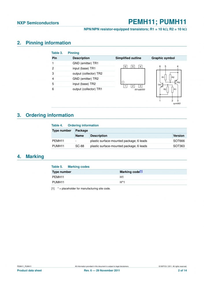 PEMH11 datasheet page 3