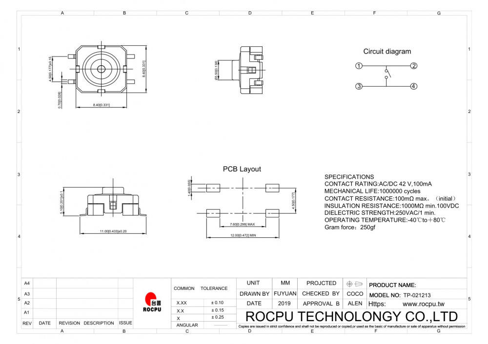 TP-021213 technical drawing page 1