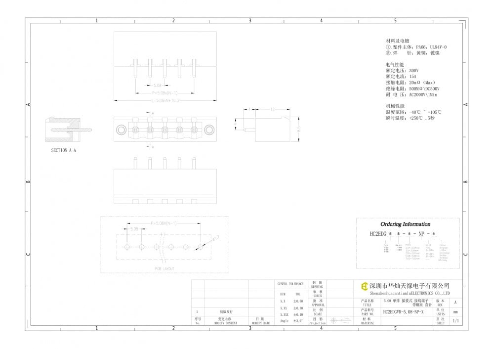 HC2EDGVM-5.08-4P-V technical document preview