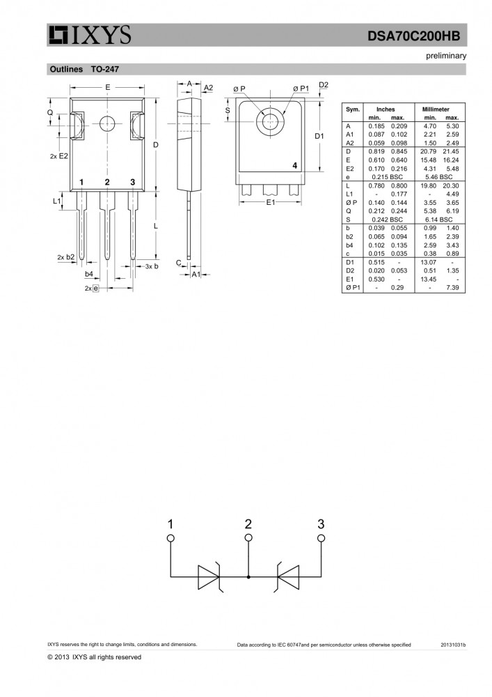 DSA70C200HB datasheet page 4