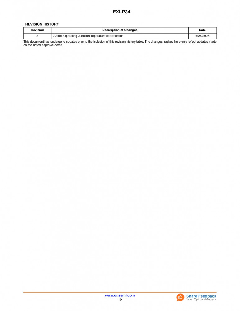 FXLP34 datasheet page 10