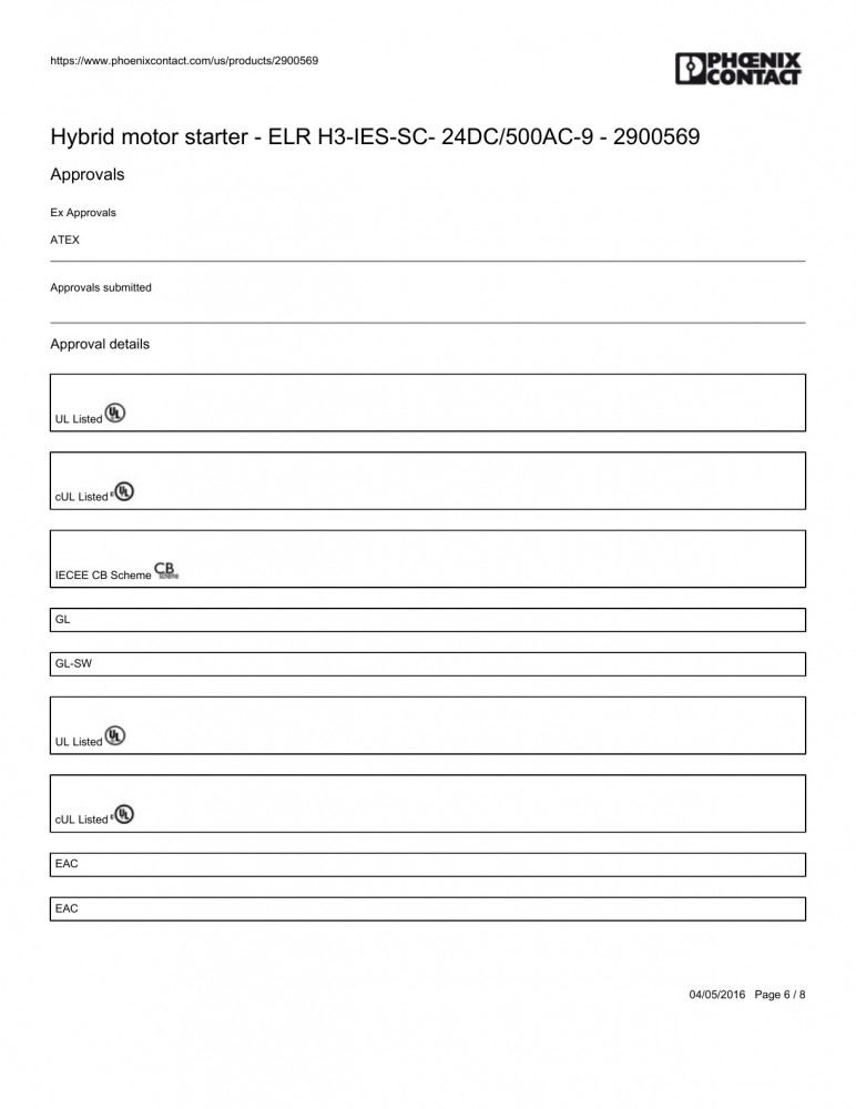 Phoenix Contact 2900569 technical document page 6