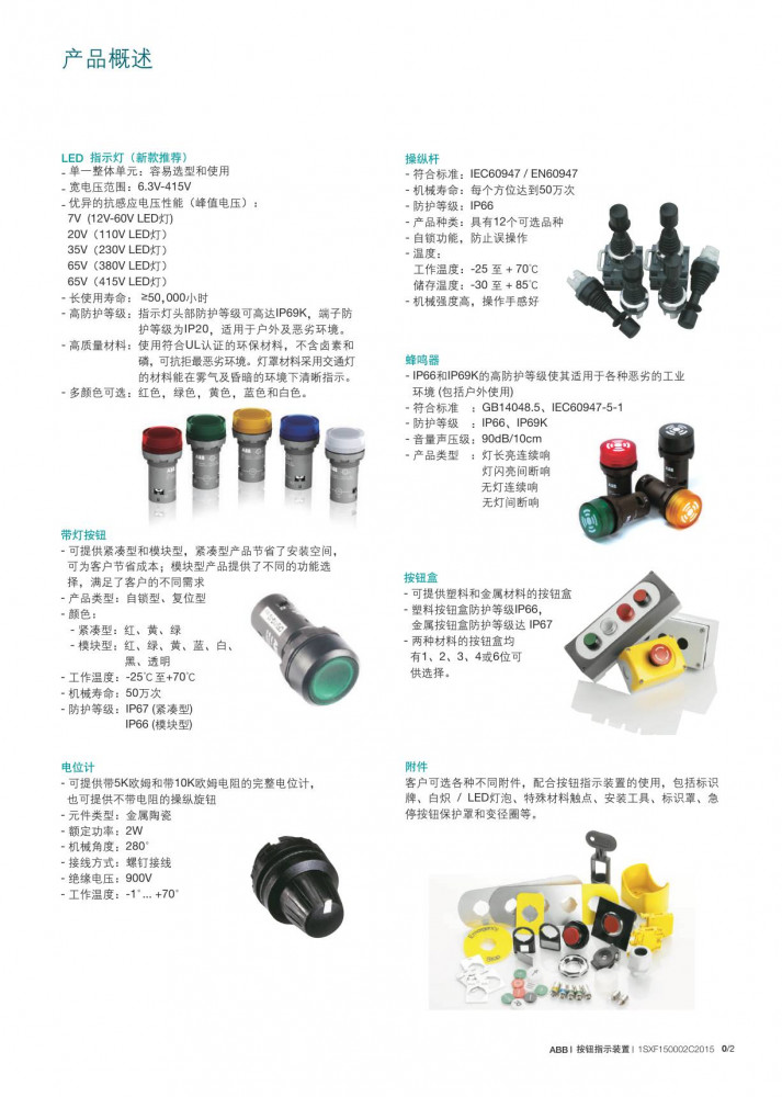 ABB control products technical document page 5